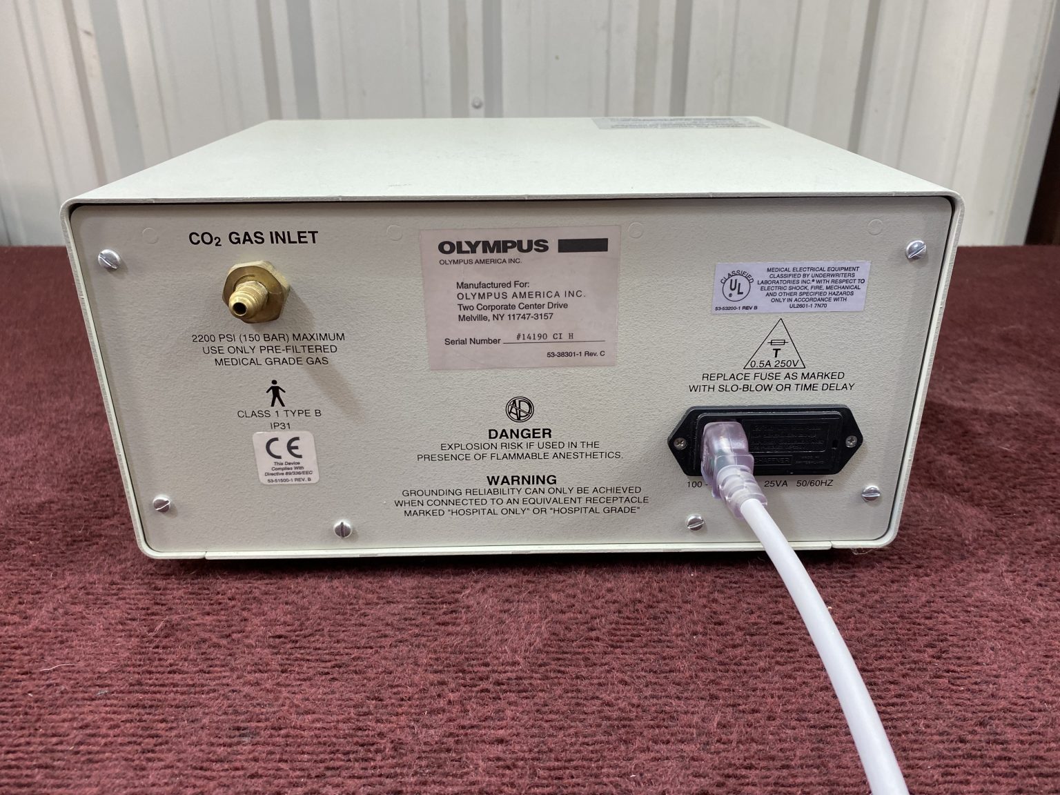 Olympus Surgical CO2 Insufflator-15L 53-38301-1 (A1-4) - Medsold