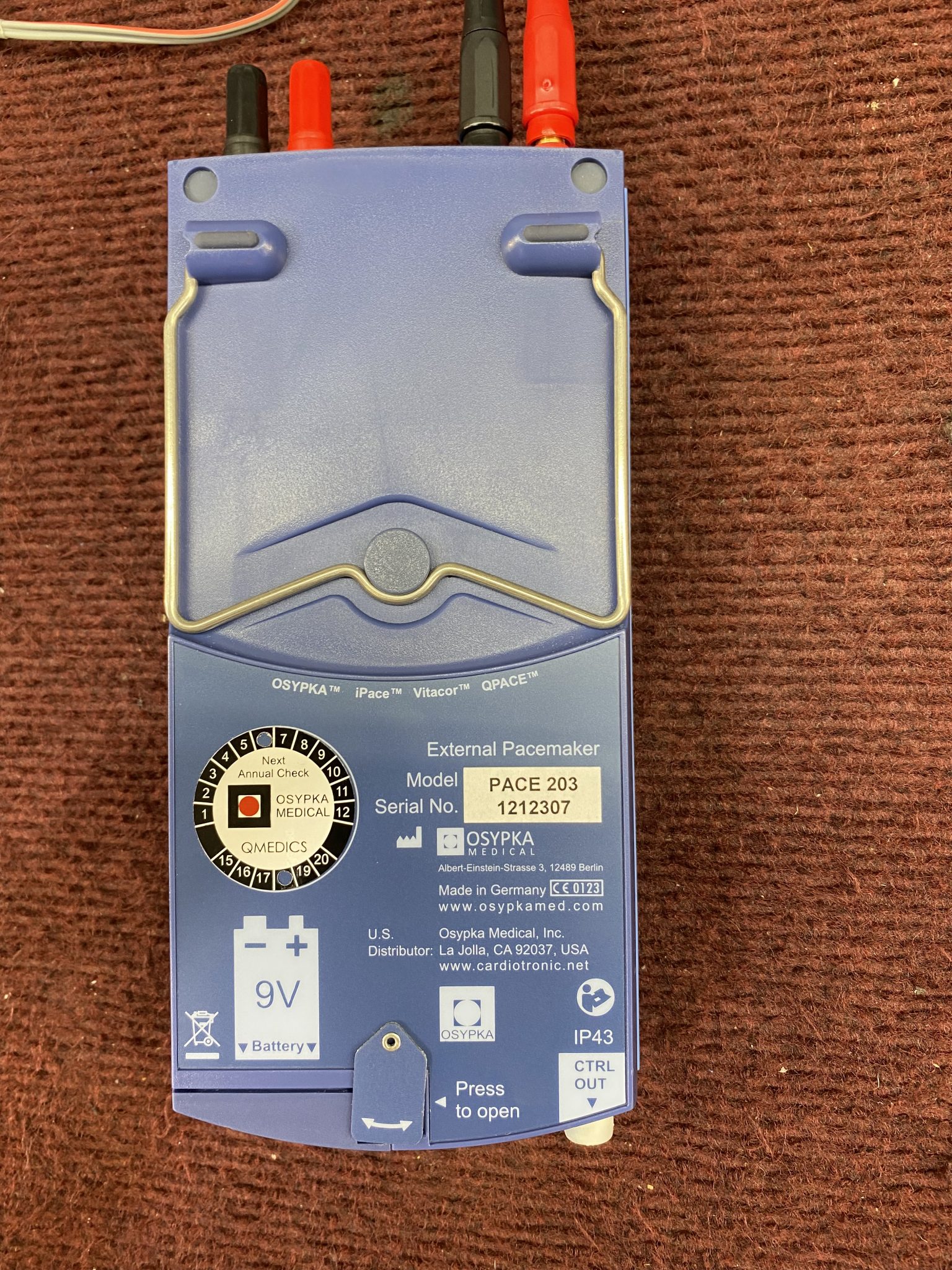 Osypka Medical PACE 203 External Dual Chamber Pacemaker With Case (A1-4 ...