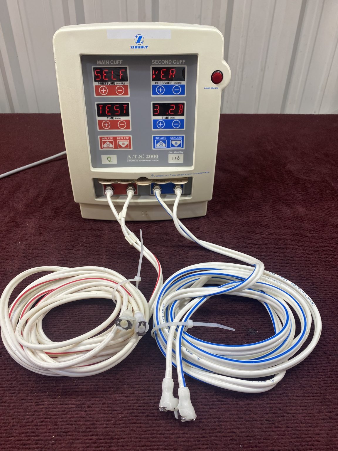 Zimmer ATS 2000 Automatic Tourniquet System w/ Hoses (B5-4) - Medsold