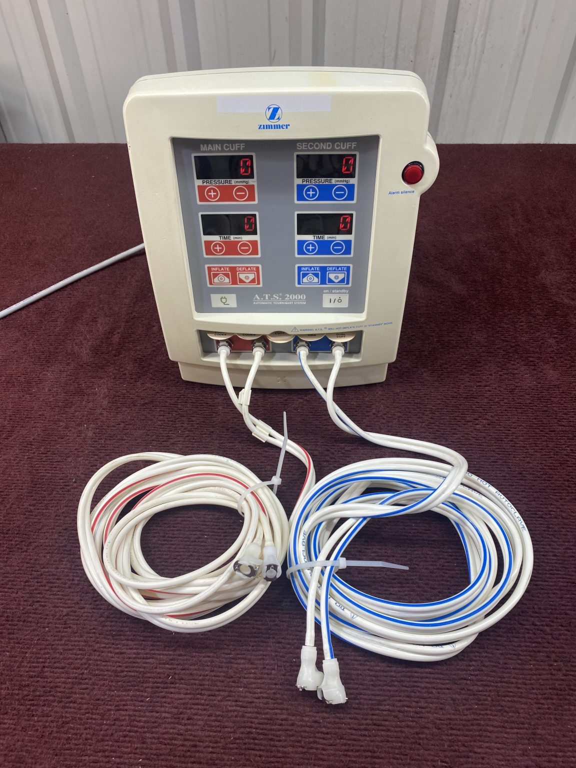 Zimmer ATS 2000 Automatic Tourniquet System w/ Hoses (B5-4) - Medsold