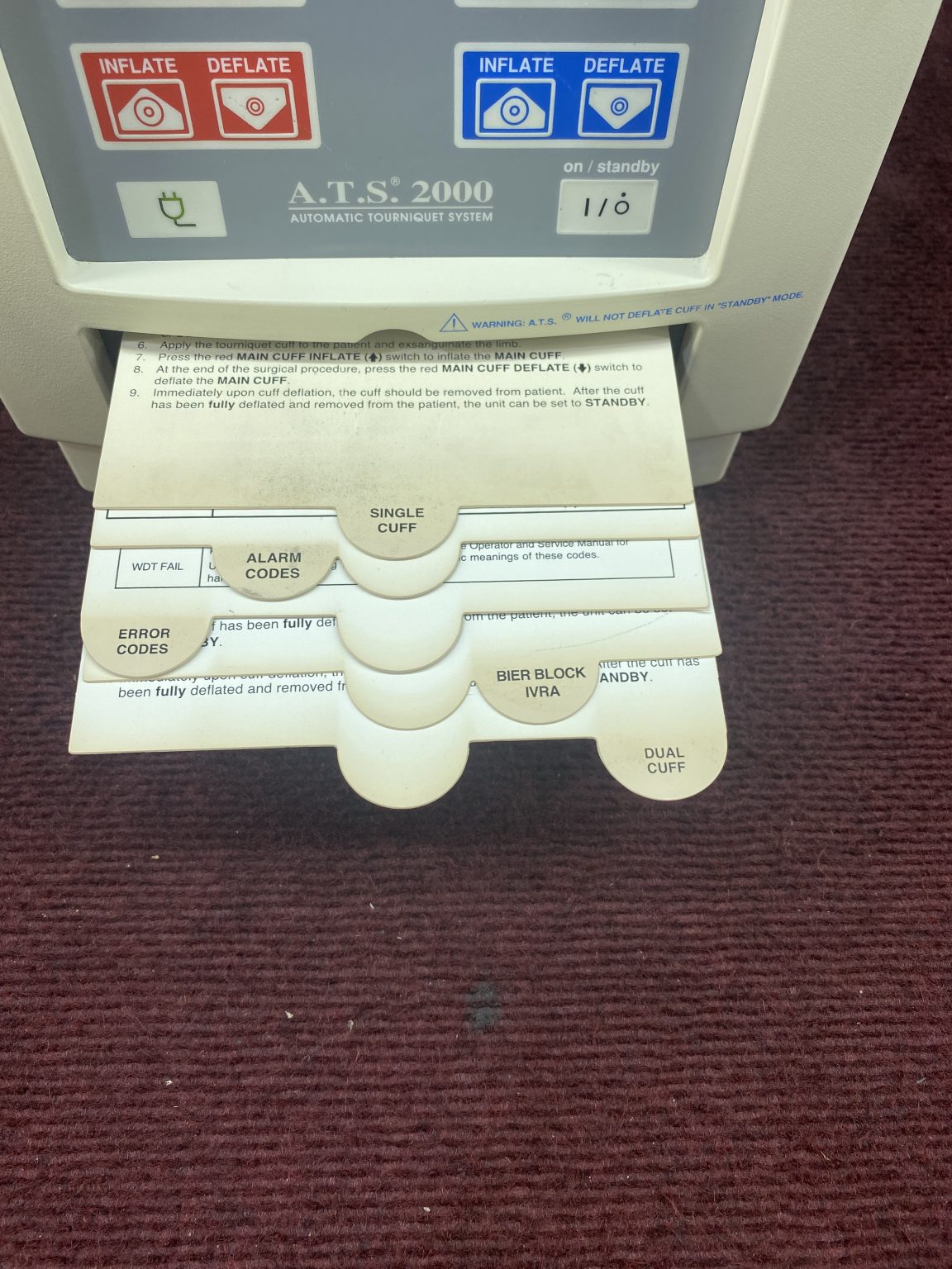 Zimmer ATS 2000 Automatic Tourniquet System w/ Hoses (B5-4) - Medsold