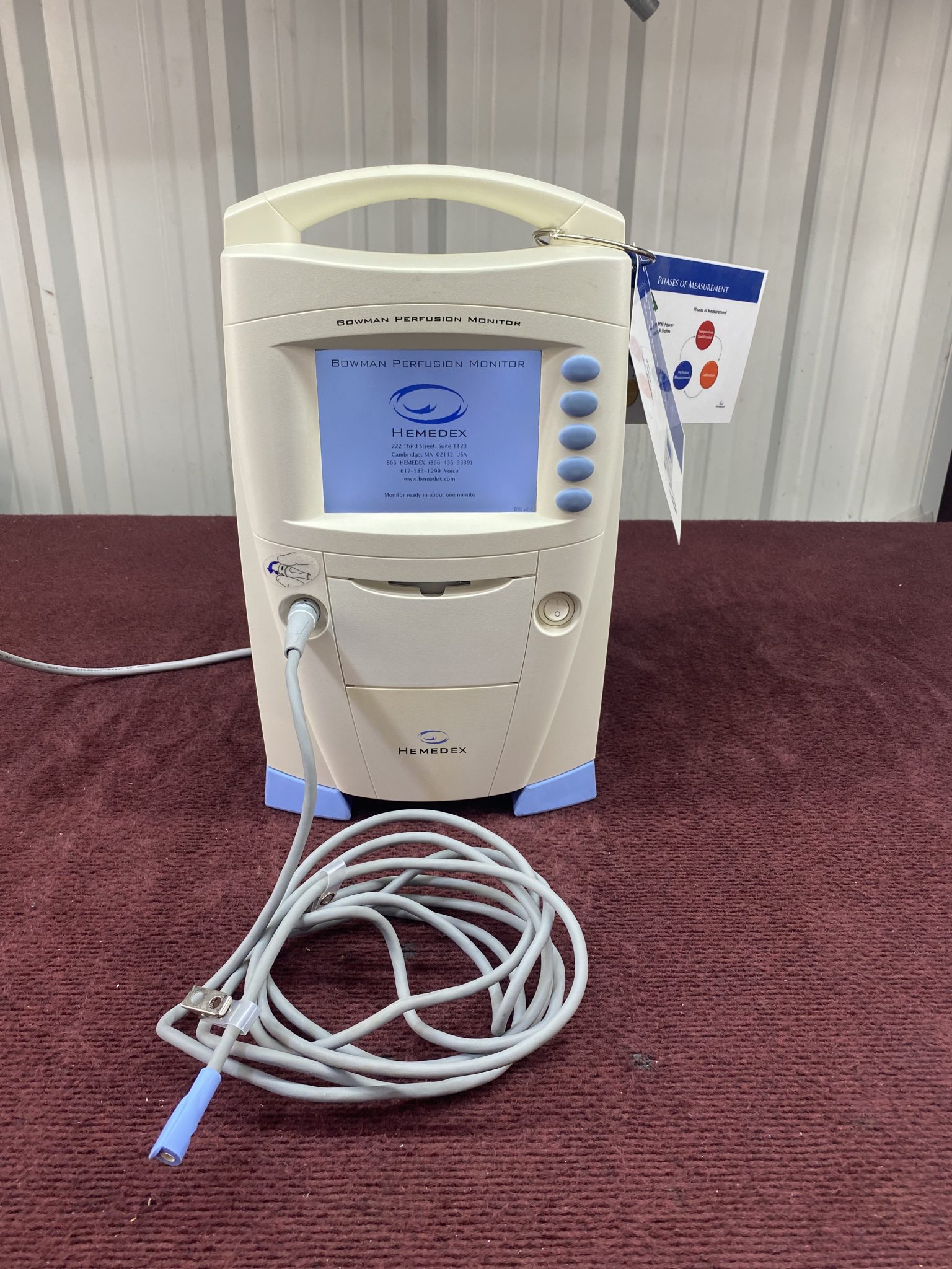 Hemedex Model 500 Bowman Perfusion Monitor (B2-2) - Medsold