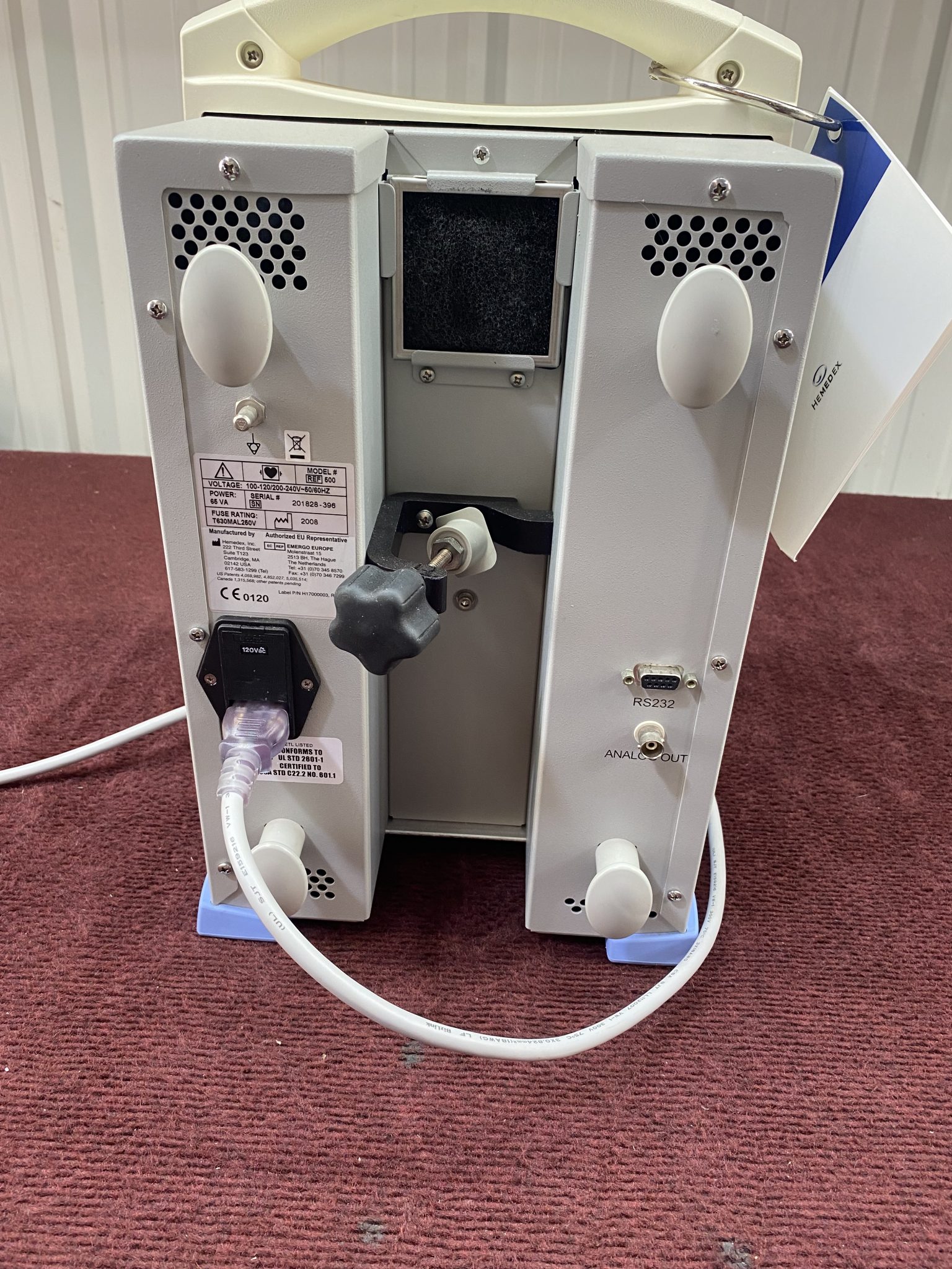 Hemedex Model 500 Bowman Perfusion Monitor (B2-2) - Medsold