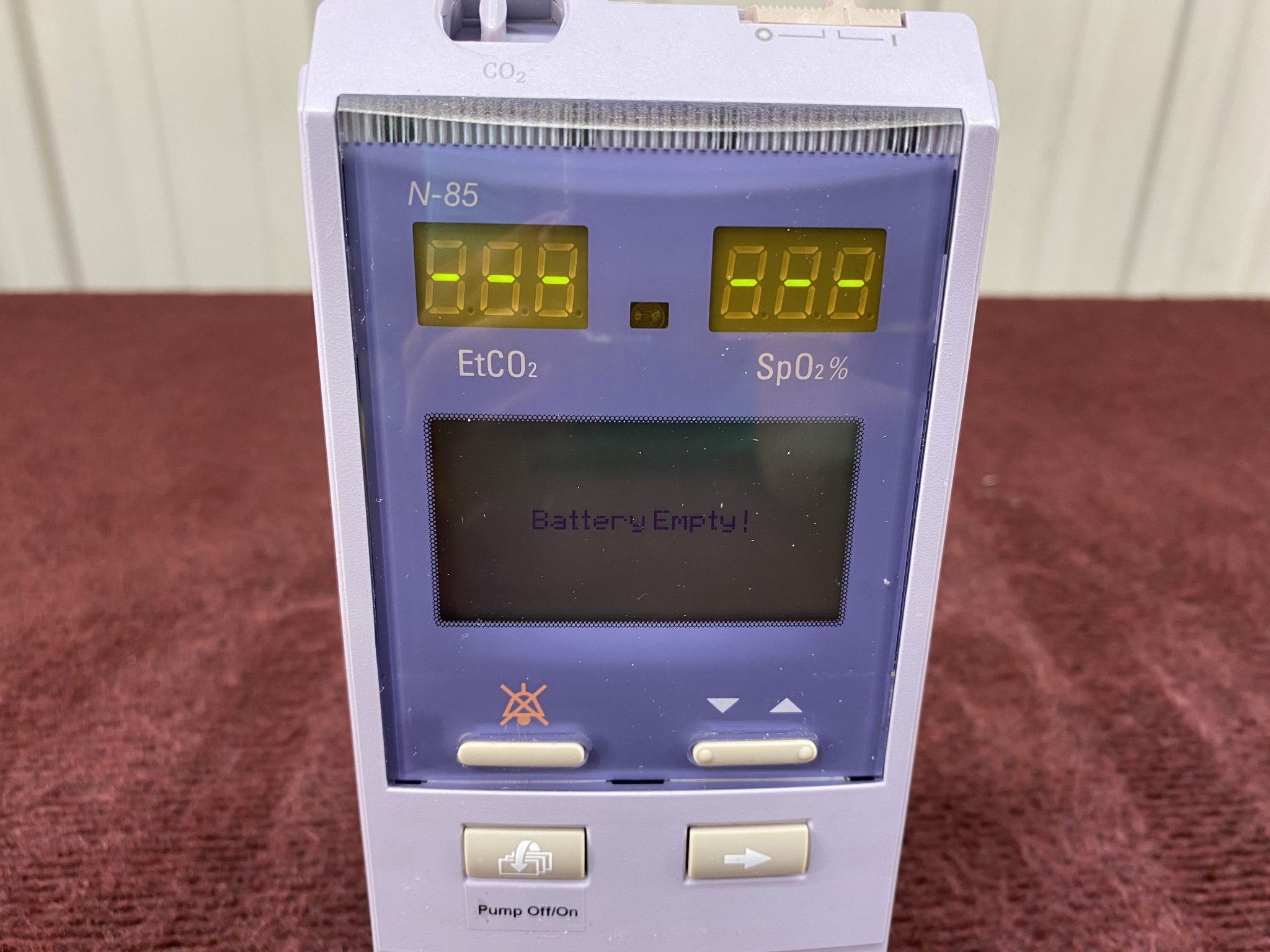 Nellcor Microstream Model N-85 Portable Bedside Capnograph Pulse ...