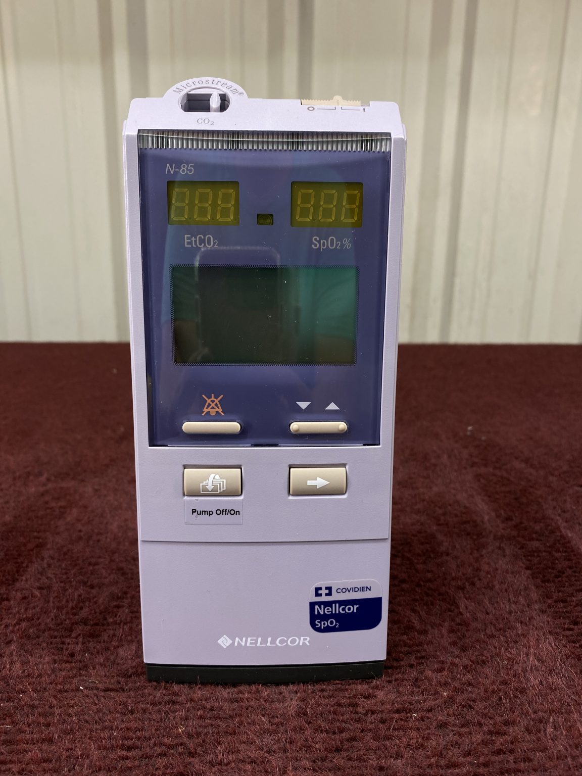 Nellcor Microstream Model N-85 Portable Bedside Capnograph Pulse ...