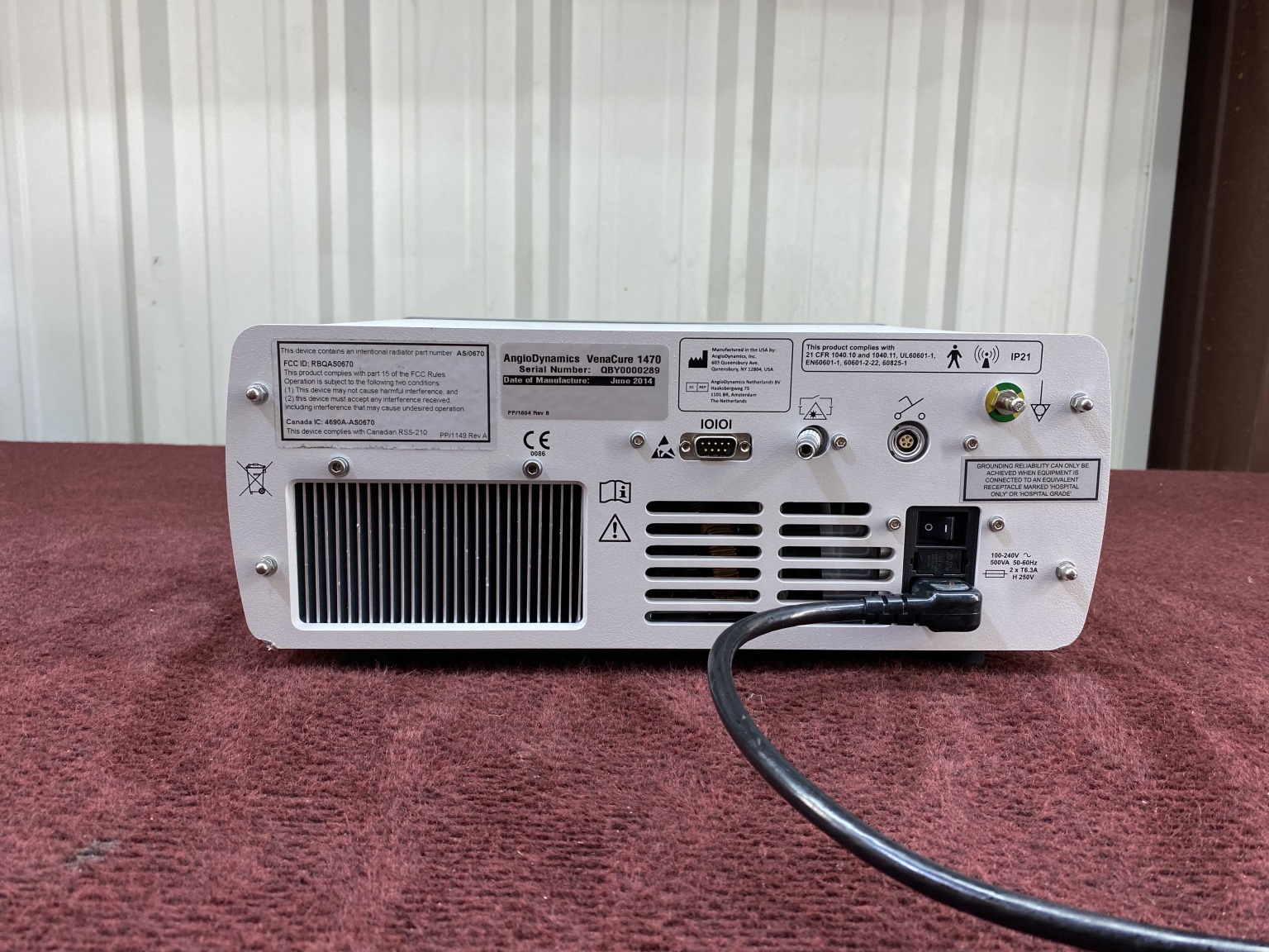 AngioDynamics VenaCure 1470 EVLT Endovenous Laser Treatment System ...