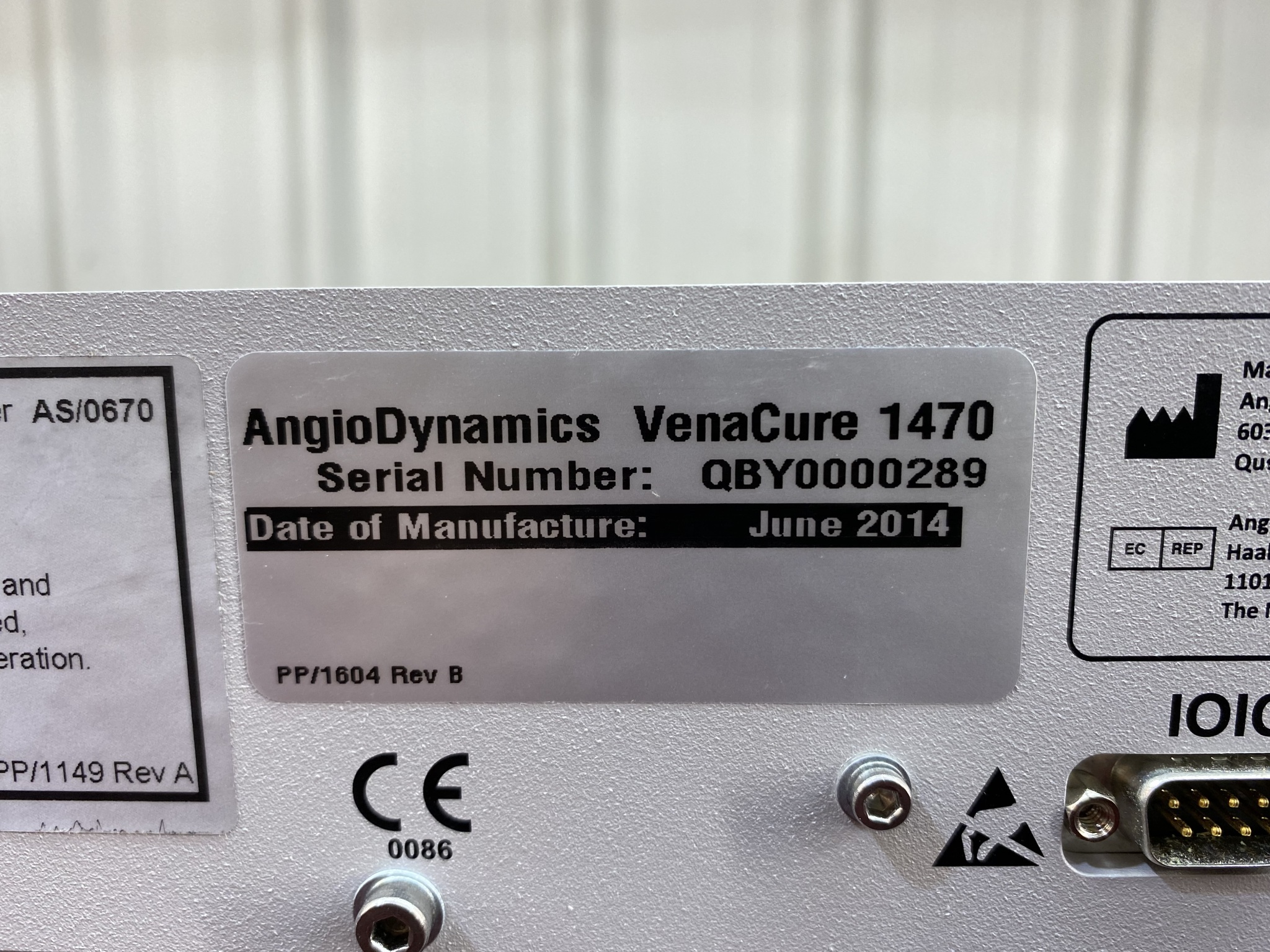 AngioDynamics VenaCure 1470 EVLT Endovenous Laser Treatment System ...
