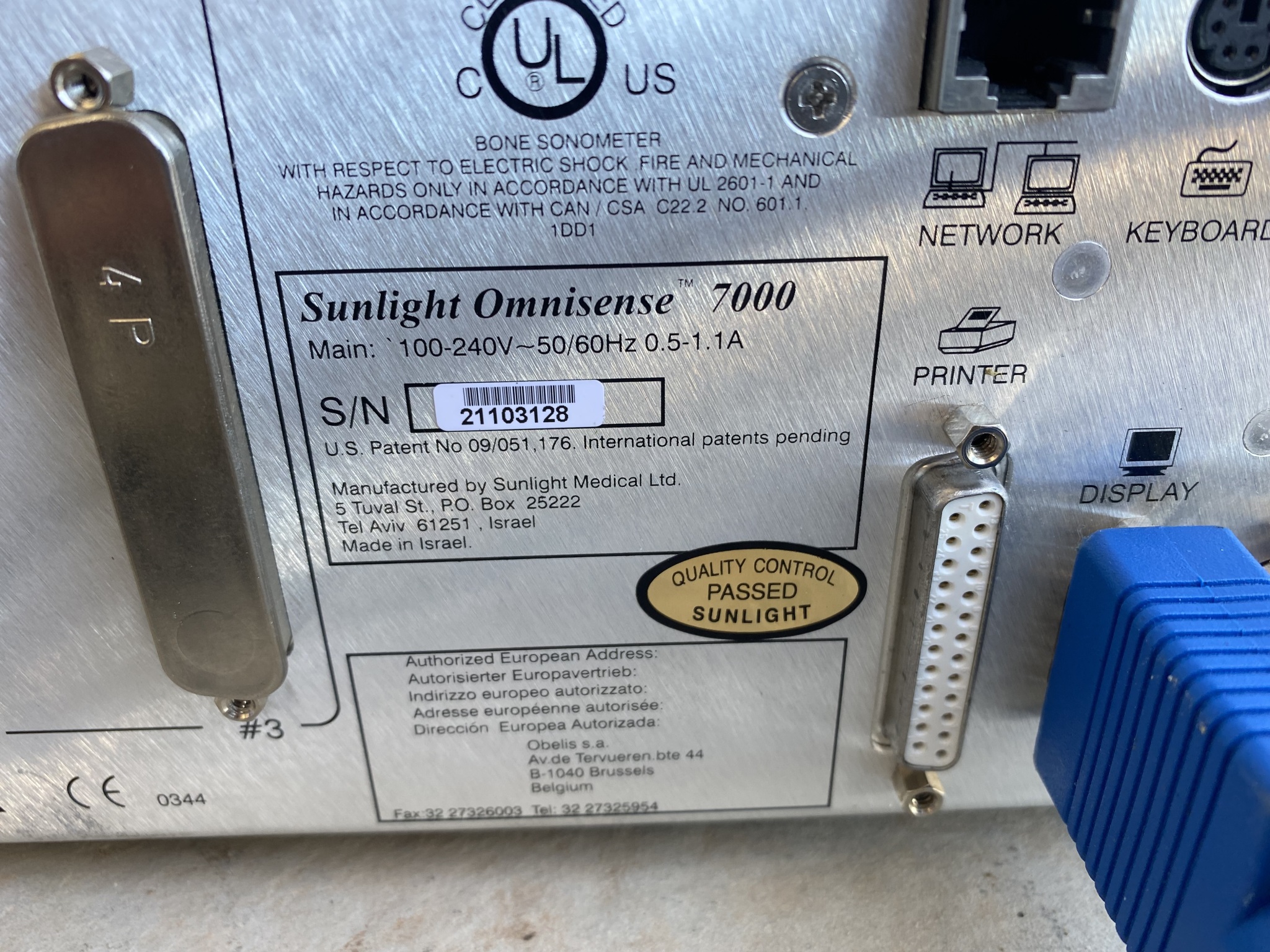 BeamMed Sunlight Omnisense 7000 Ultrasound Bone Sonometer with case ...
