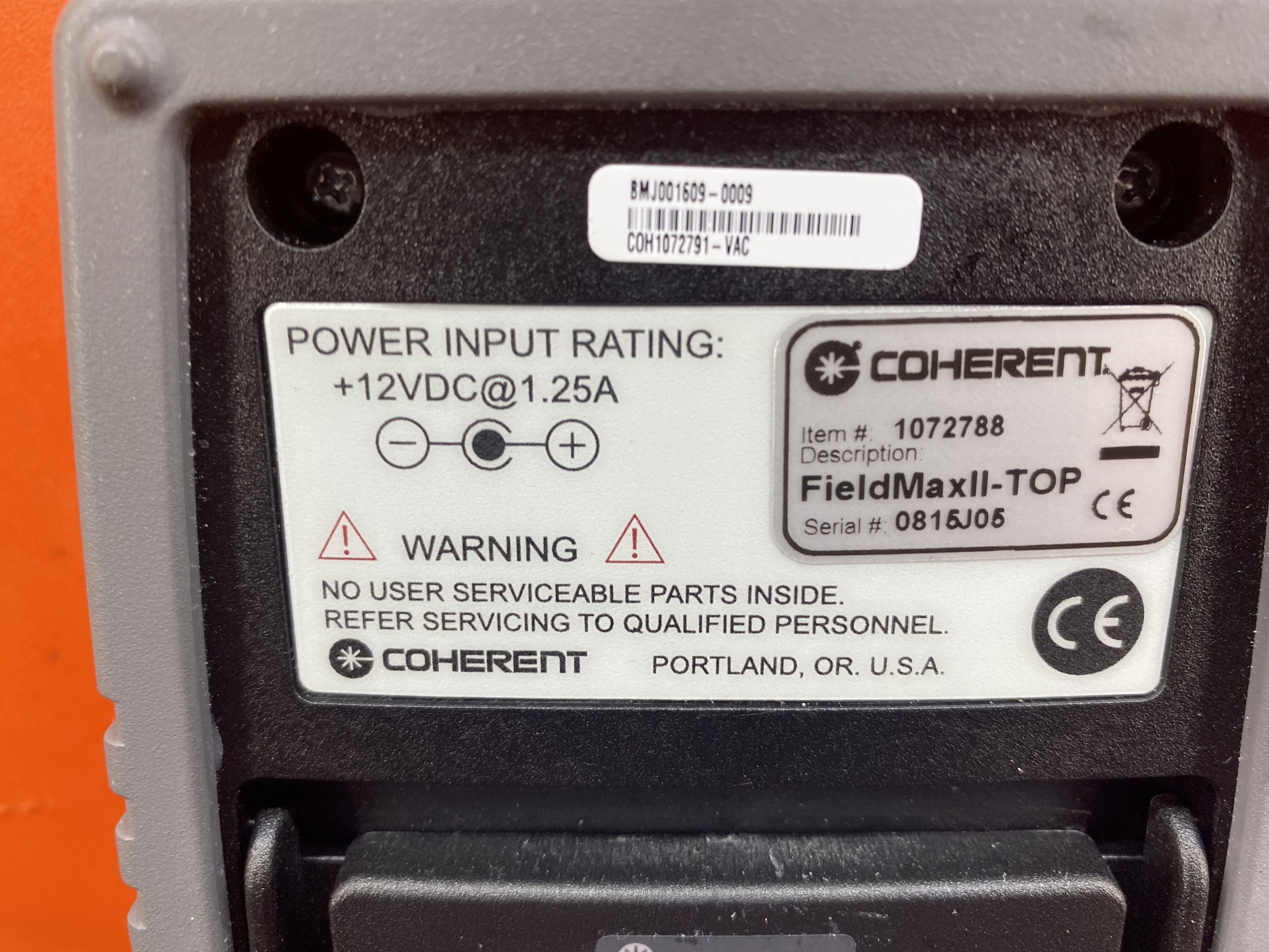 Coherent FieldMaxII-Top Laser Power Meter W/ Powermax PM150-50 - Medsold
