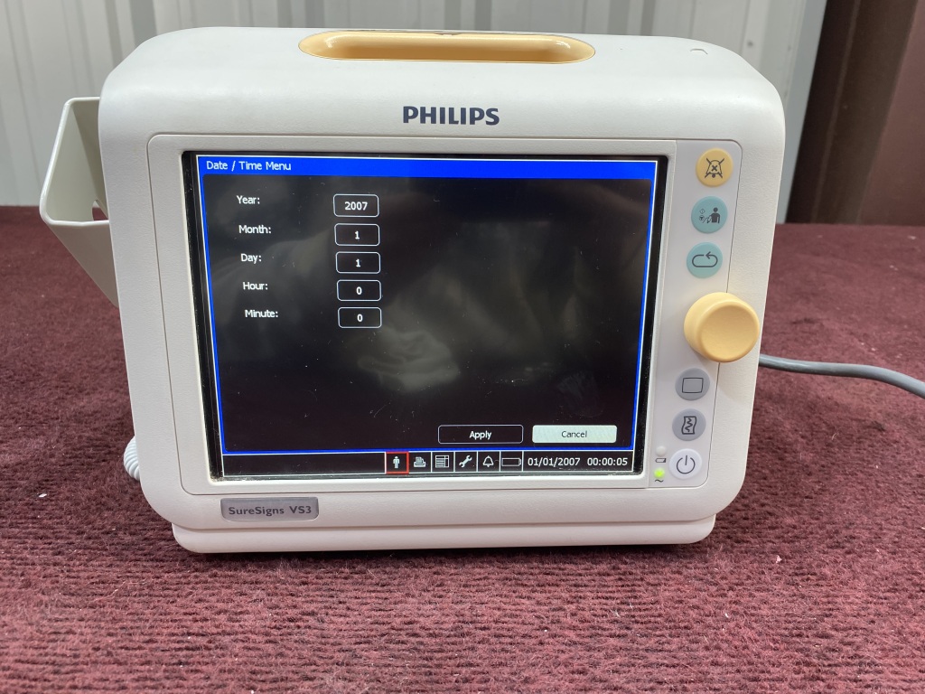 Philips SureSigns VS3 Patient Vital Signs Monitor w/ Temp Probe - Medsold