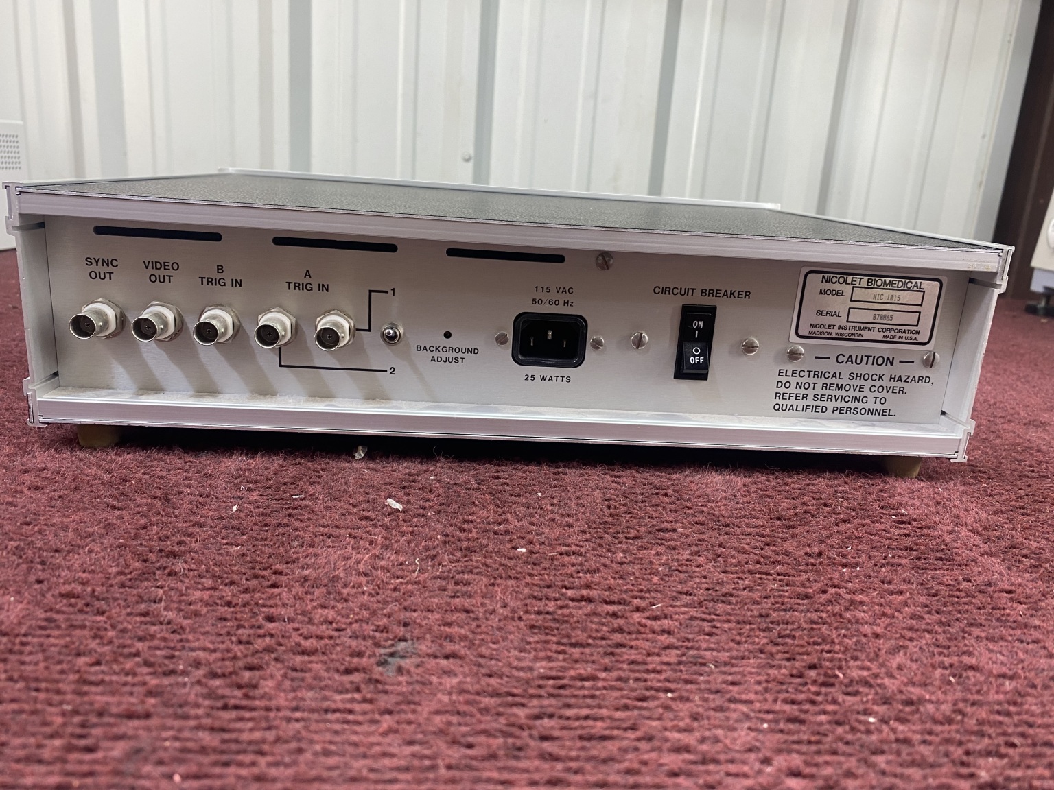 Nicolet Biomedical NIC 1015 Visual Stimulator Pattern Stimulator Unit ...