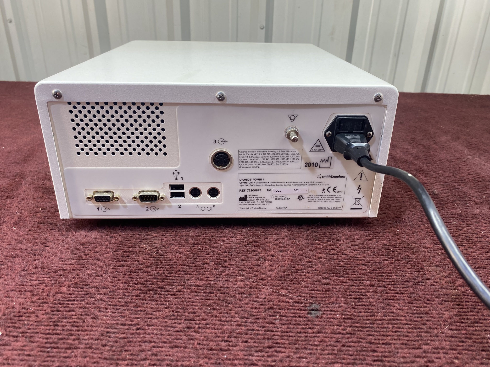 Smith & Nephew Dyonics Power II Shaver Control System REF:72200873 w ...