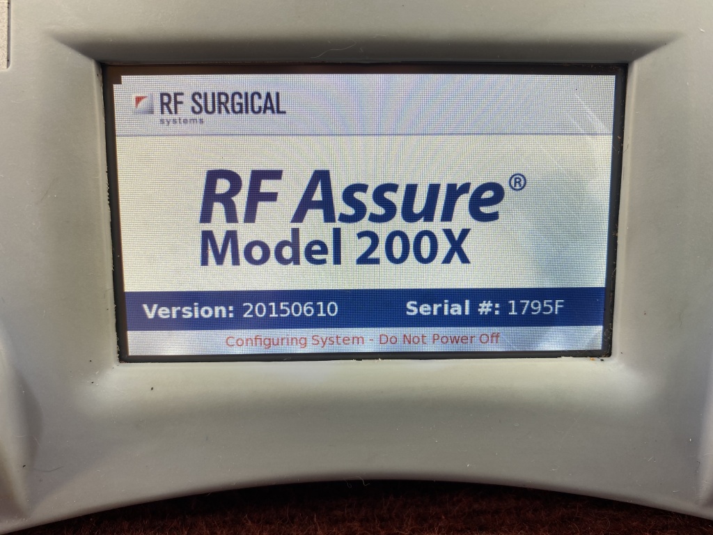 RF Assure 200X Detection Console 01-0043 - Medsold