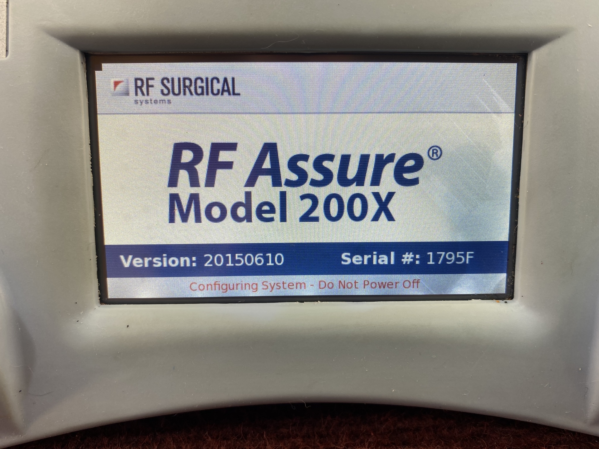 RF Assure 200X Detection Console 01-0043 - Medsold
