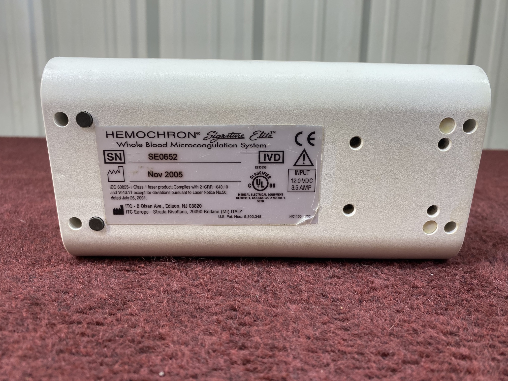 ITC Hemochron Signature Elite Whole Blood Microcoagulation system Rapid ...