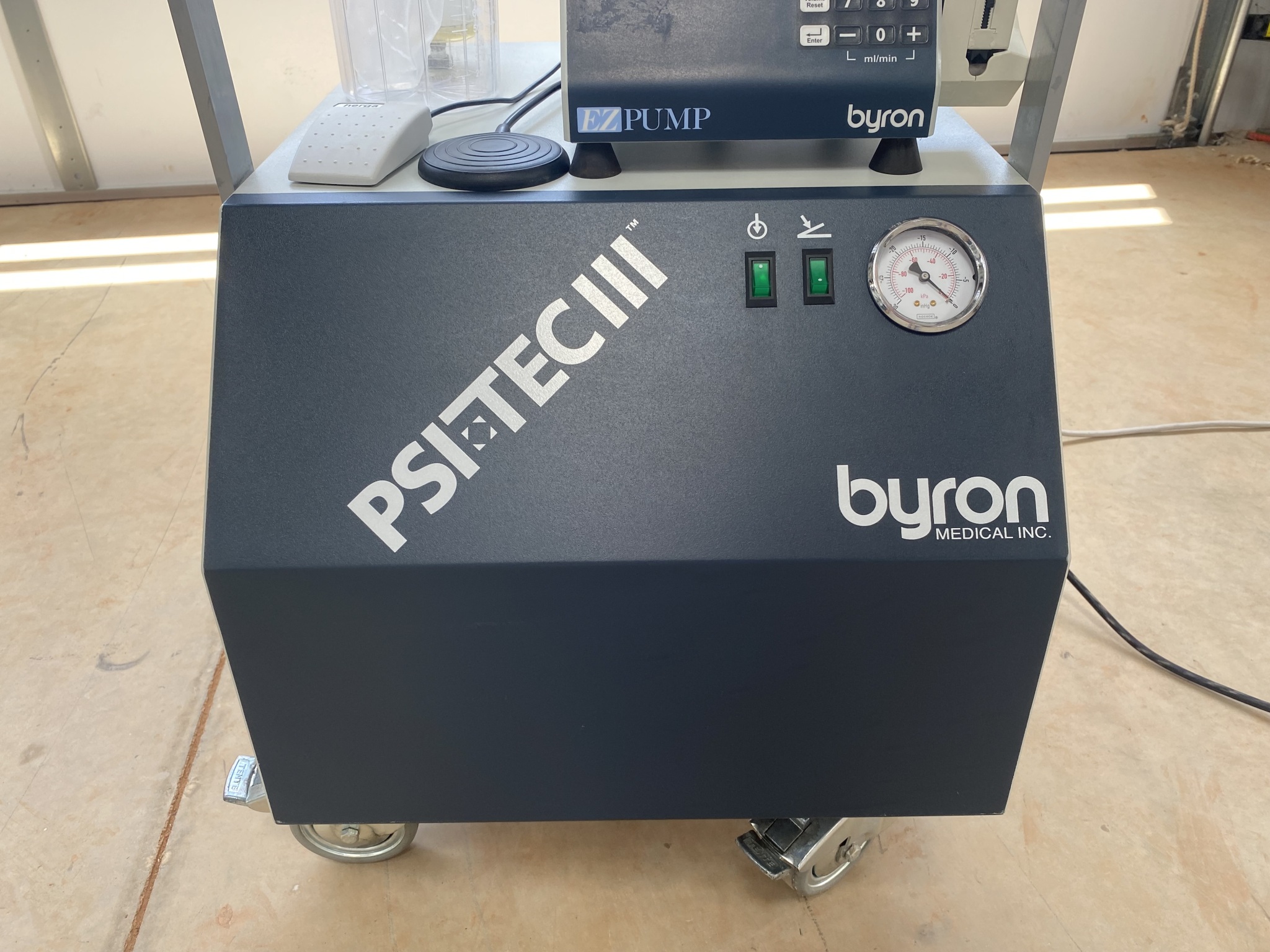 Byron Psi-Tec III Aspiration System and Byron EZ Pump Infiltrator PT ...