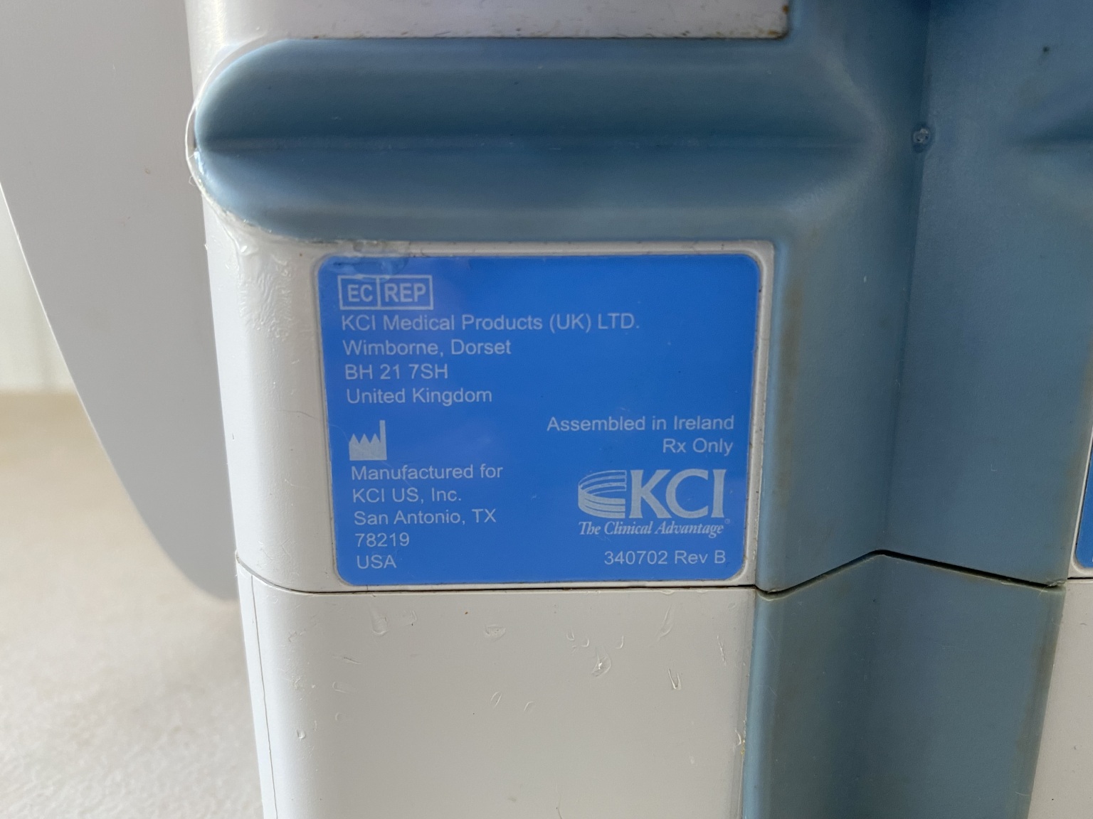 KCI INFO VAC INFOV.A.C Negative Pressure Wound System Pump - Medsold