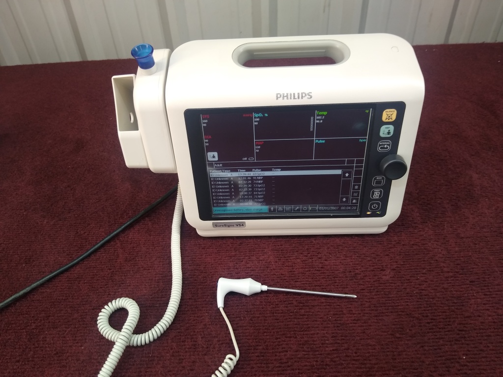 Phillips Suresigns VS4 Vital signs monitor w/Temp probe only - Medsold