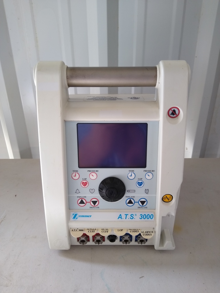 Zimmer ATS 3000 Tourniquet System - No Hoses and Battery needs replaced ...