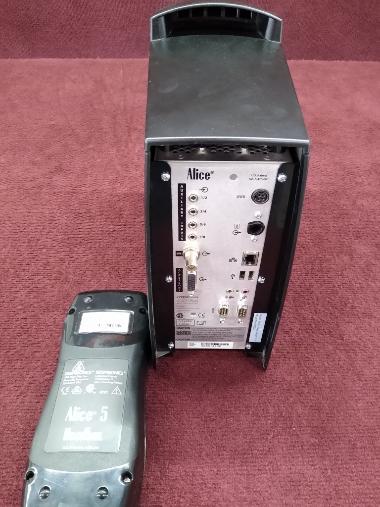 Respironics Alice 5 base station and headbox - Medsold