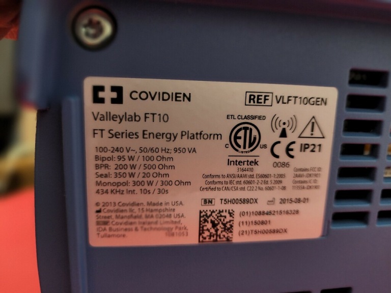 Medtronic Covidien Valleylab (VLFT10GEN) - Medsold