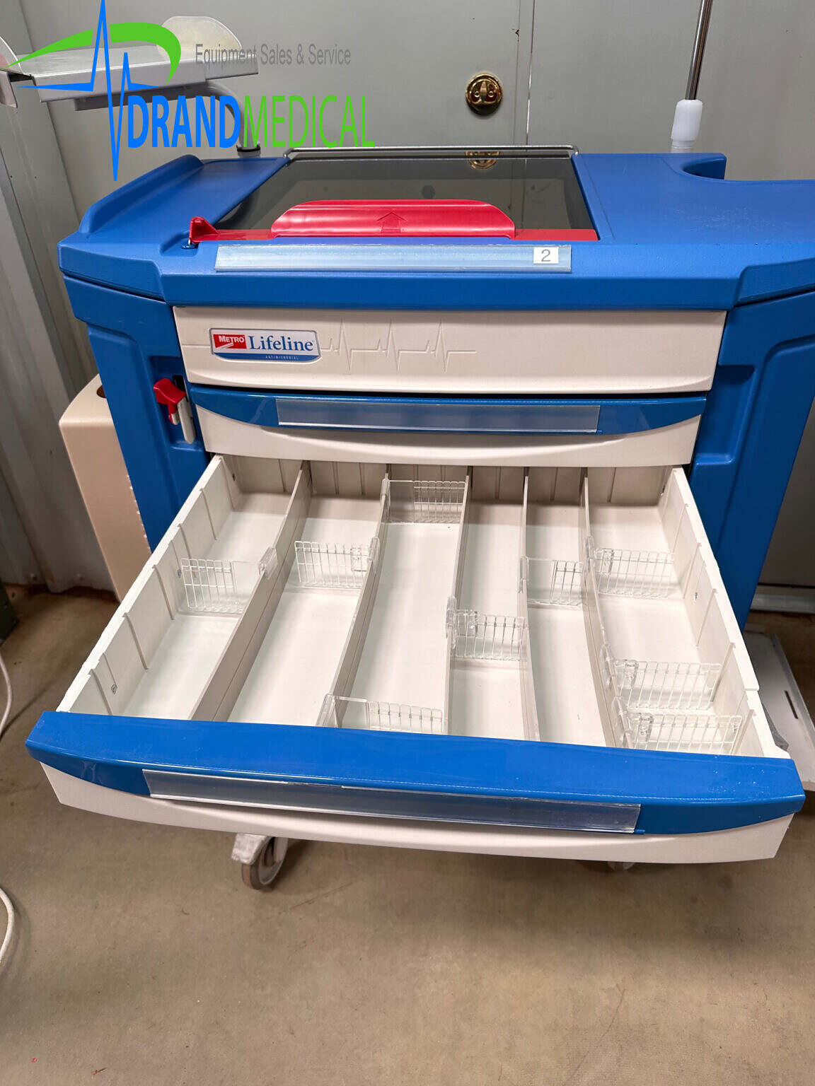 Metro Lifeline CO5-990A Medical Emergency Crash Cart - Medsold