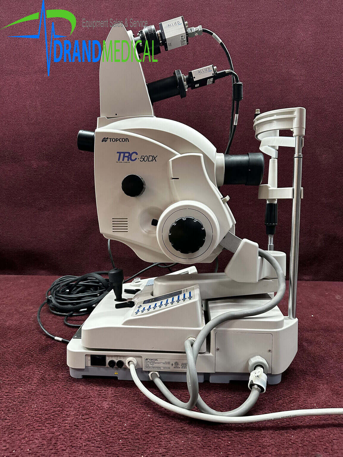 Topcon Retinal Camera TRC-50DX W/ Allied Oscar & Stingray Cameras (D3-2) - Medsold