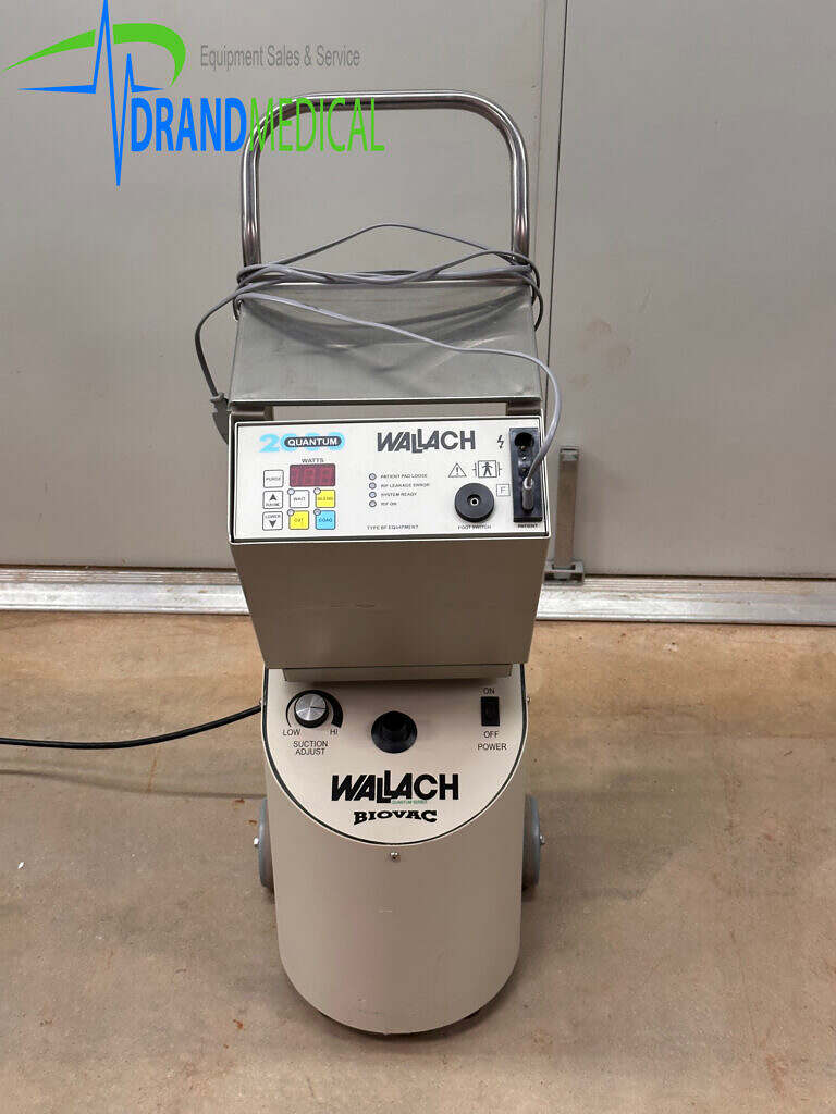 Wallach Quantum 2000 Electrosurgery BIOVAC evacuation - Medsold