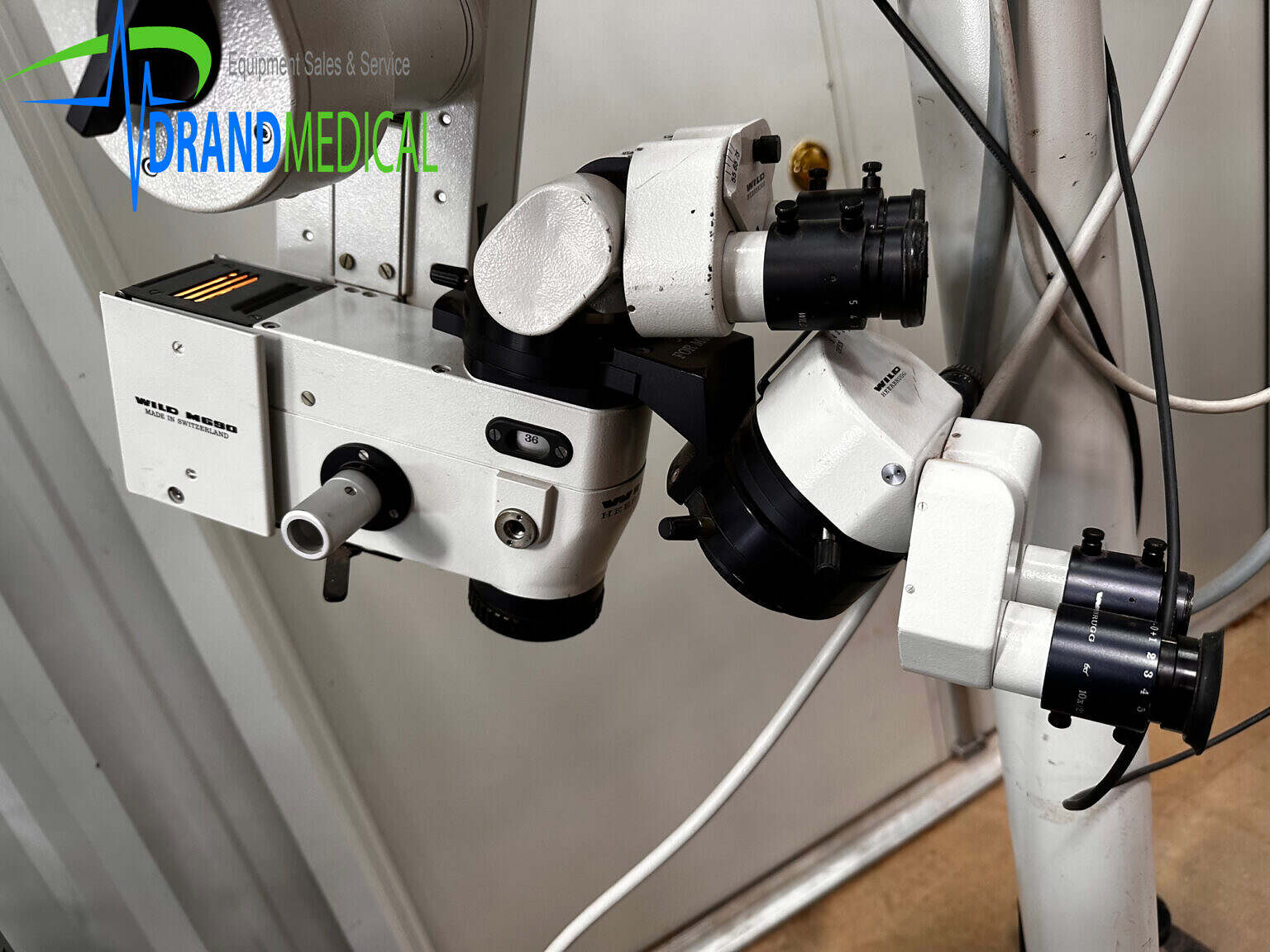 Leica Wild Heerbrugg M690 Microscope Dual Mount Binoculars W/ MEL53 ...