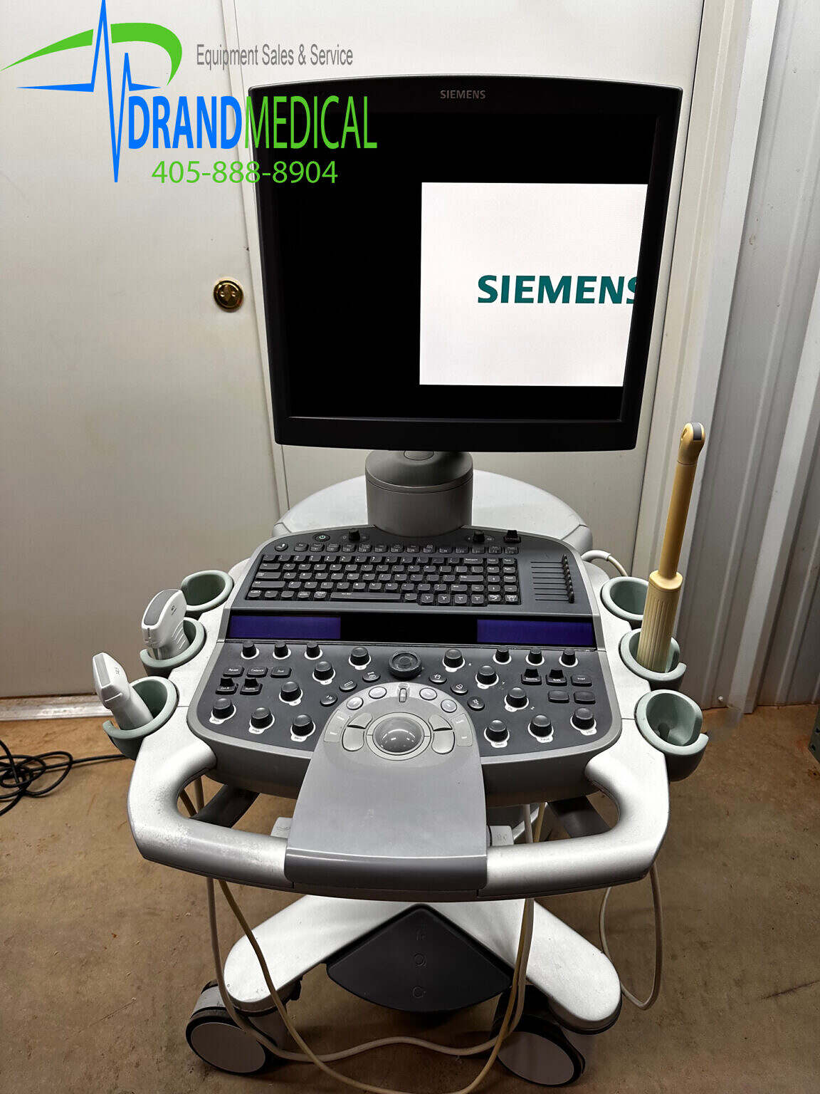 Siemens Acuson S2000 Ultrasound System 4C1 & 14L5 & EV-8C4 Probes - Medsold