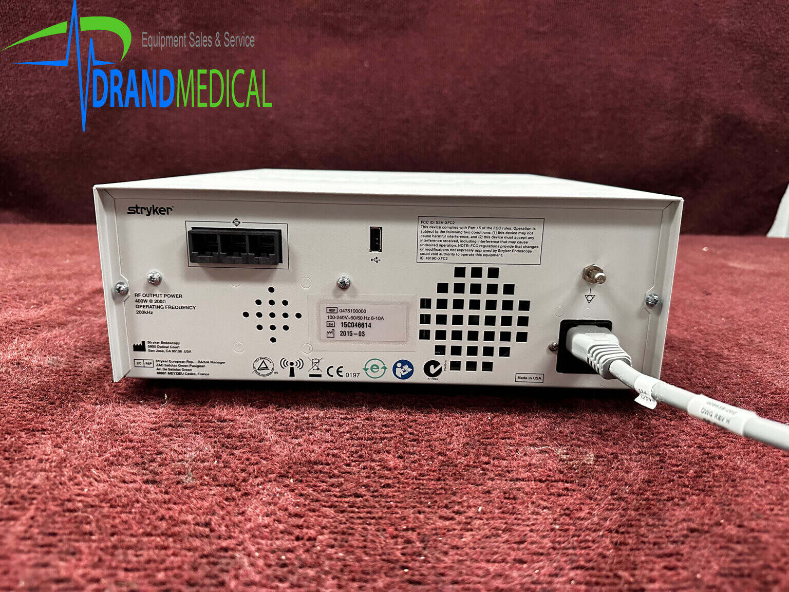 Stryker Crossfire 2 Integrated Resection and Energy System W/ Foot ...