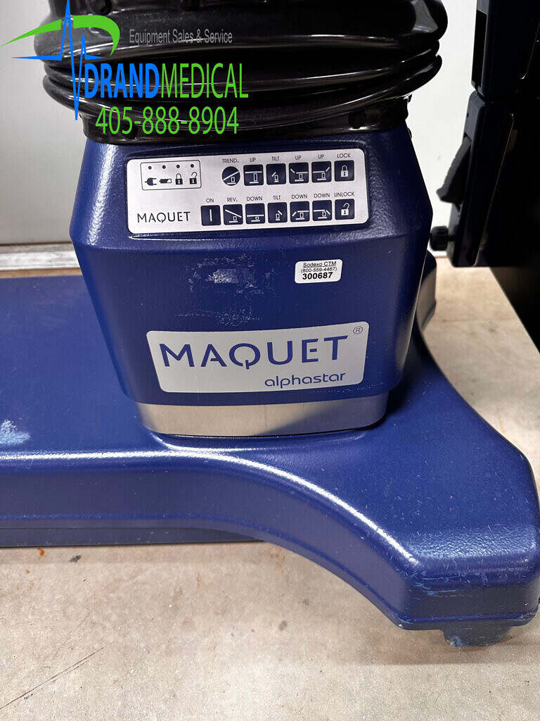 Maquet AlphaStar Surgical Table with Pads and Remote - Medsold