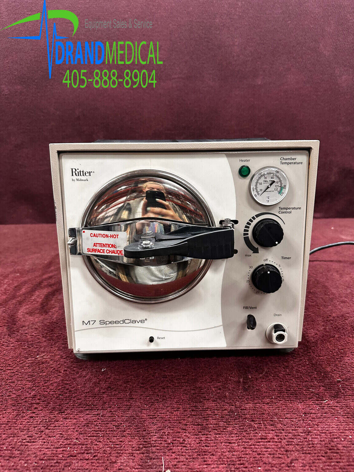 Midmark Ritter M7 Speedclave Steam Sterilizer Autoclave 2 Trays(C5-2 ...