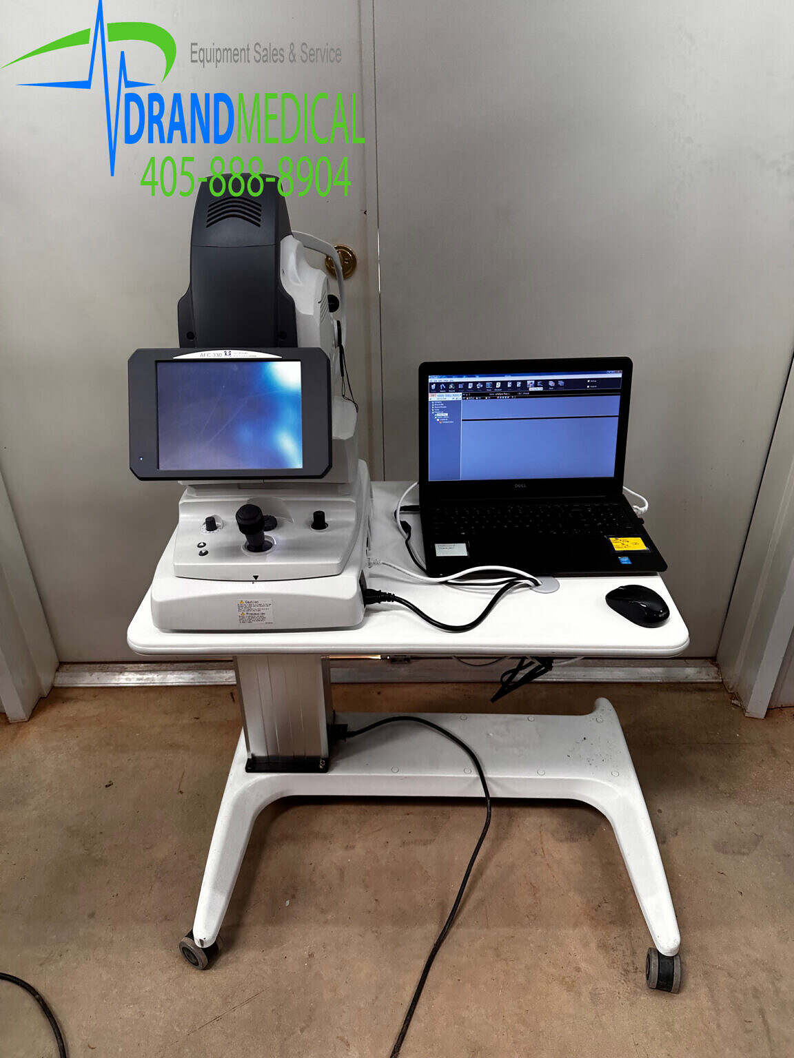 nidek AFC 330 non mydriatic fundus camera W laptop W/ NAVIS-EX and ...