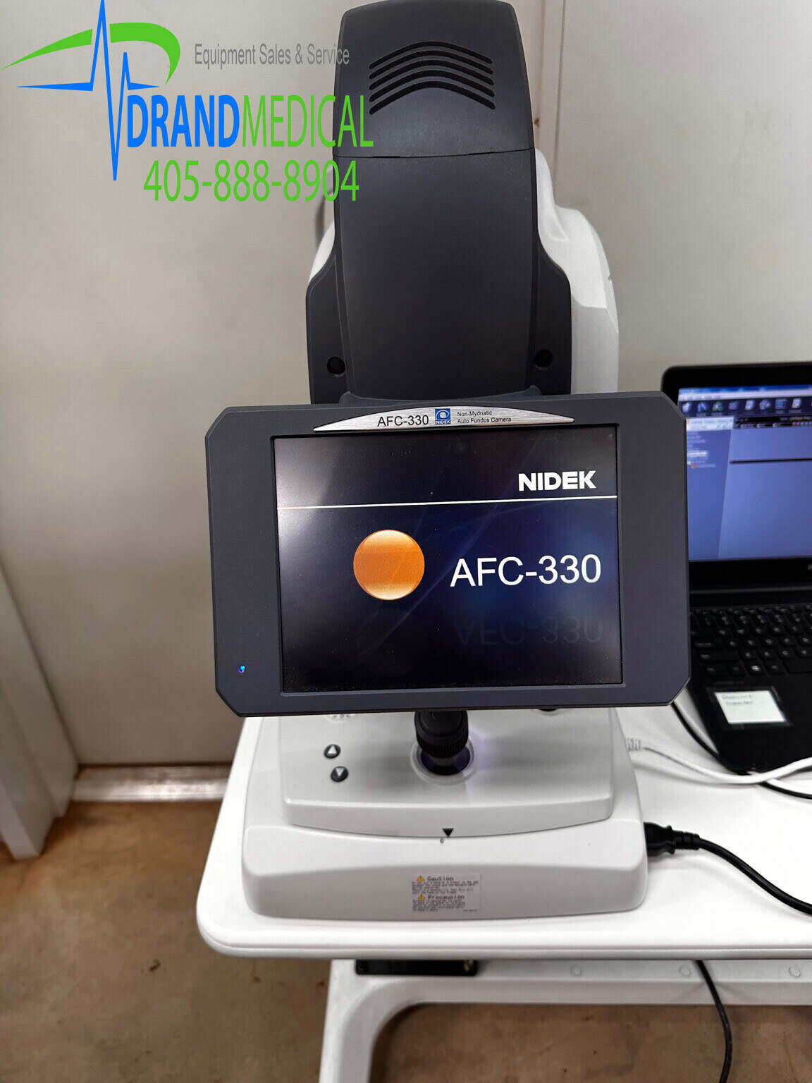 nidek AFC 330 non mydriatic fundus camera W laptop W/ NAVIS-EX and ...