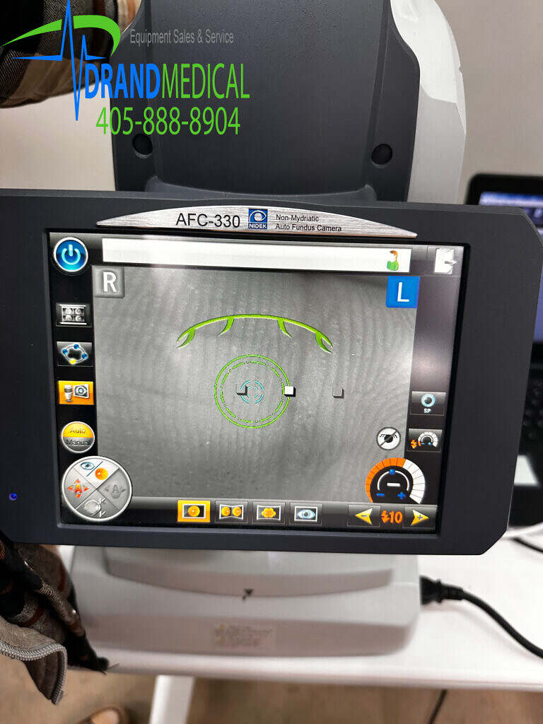 nidek AFC 330 non mydriatic fundus camera W laptop W/ NAVIS-EX and ...