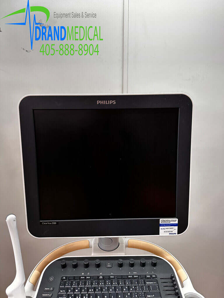 Philips ClearVue 550 Ultrasound Machine W/ L12-4, C5-2 & C9-4v - Medsold