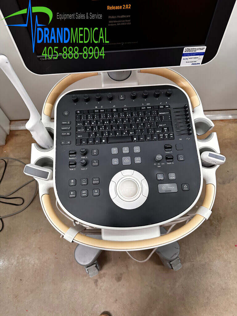 Philips ClearVue 550 Ultrasound Machine W/ L12-4, C5-2 & C9-4v - Medsold