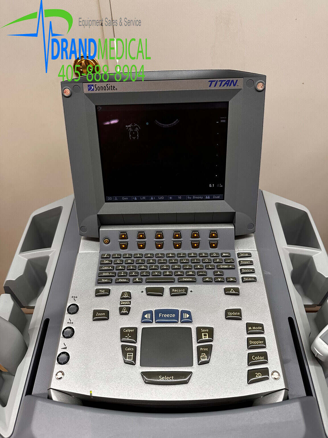 Sonosite Titan Ultrasound W/ICT/8-5 & C60/5-2 Probes & Triple ...