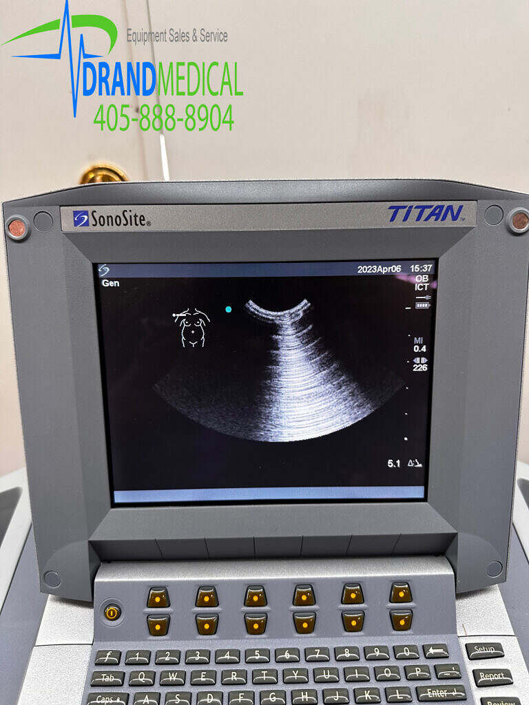 Sonosite Titan Ultrasound W/ICT/8-5 & C60/5-2 Probes & Triple ...
