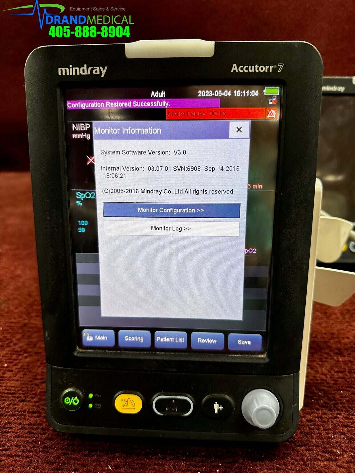 Lot of 10 Mindray Medical Accutorr 7 Vital Signs Monitor - Medsold