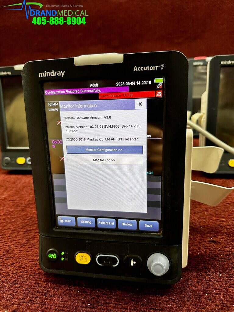 Lot of 10 Mindray Medical Accutorr 7 Vital Signs Monitor - Medsold