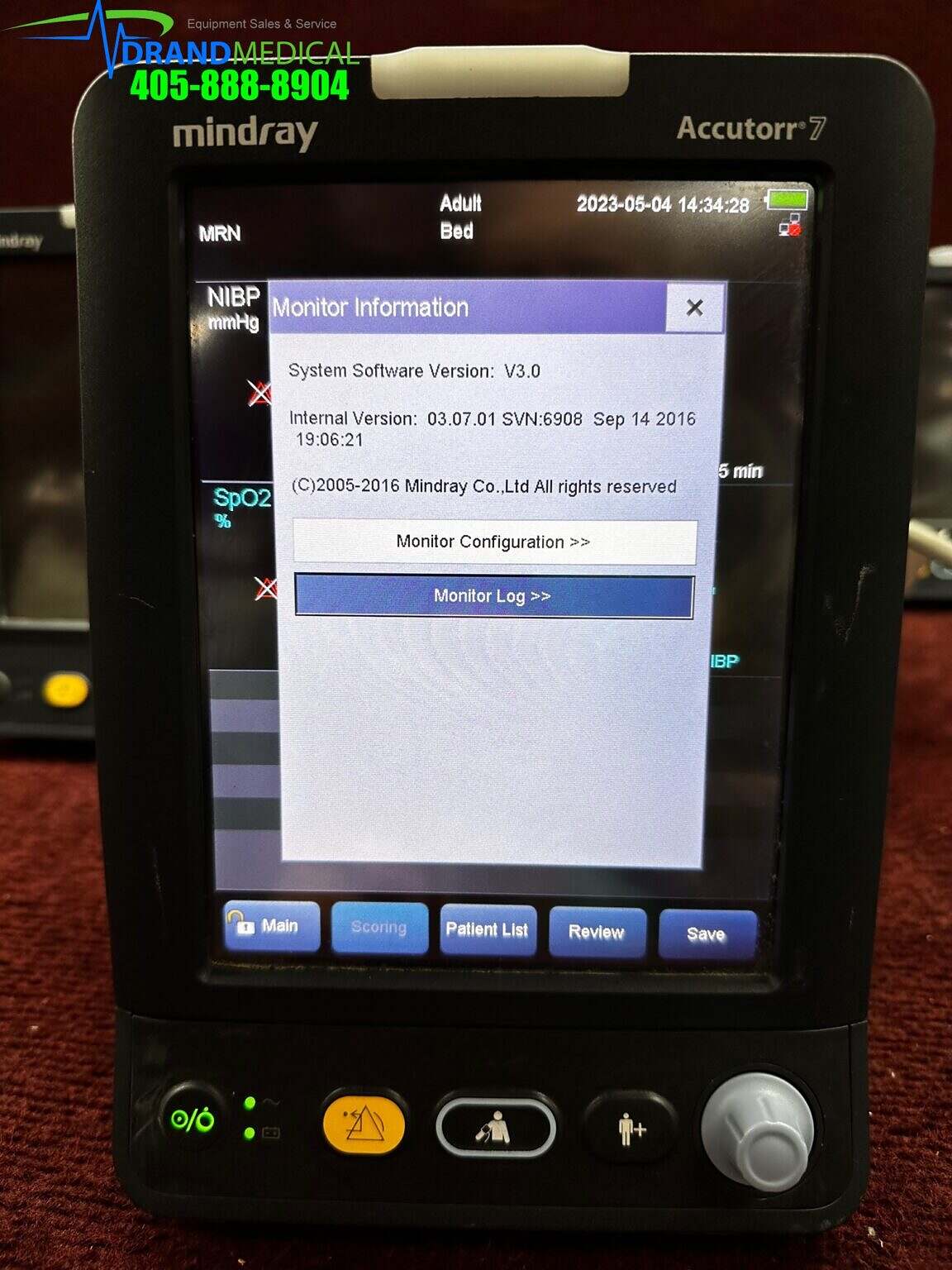 Lot of 10 Mindray Medical Accutorr 7 Vital Signs Monitor - Medsold