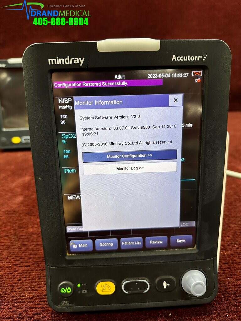 Lot of 10 Mindray Medical Accutorr 7 Vital Signs Monitor - Medsold