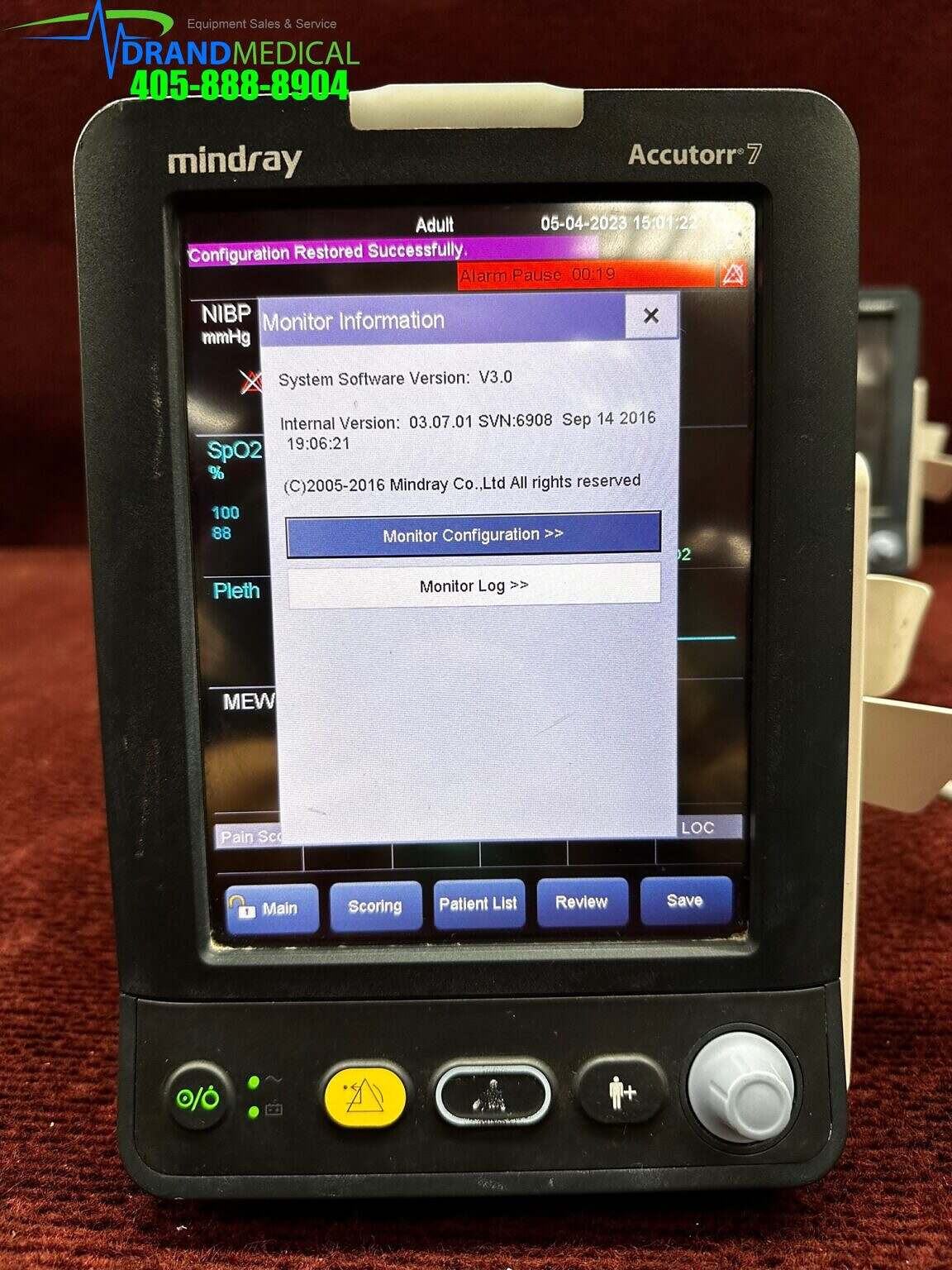 Lot of 10 Mindray Medical Accutorr 7 Vital Signs Monitor - Medsold