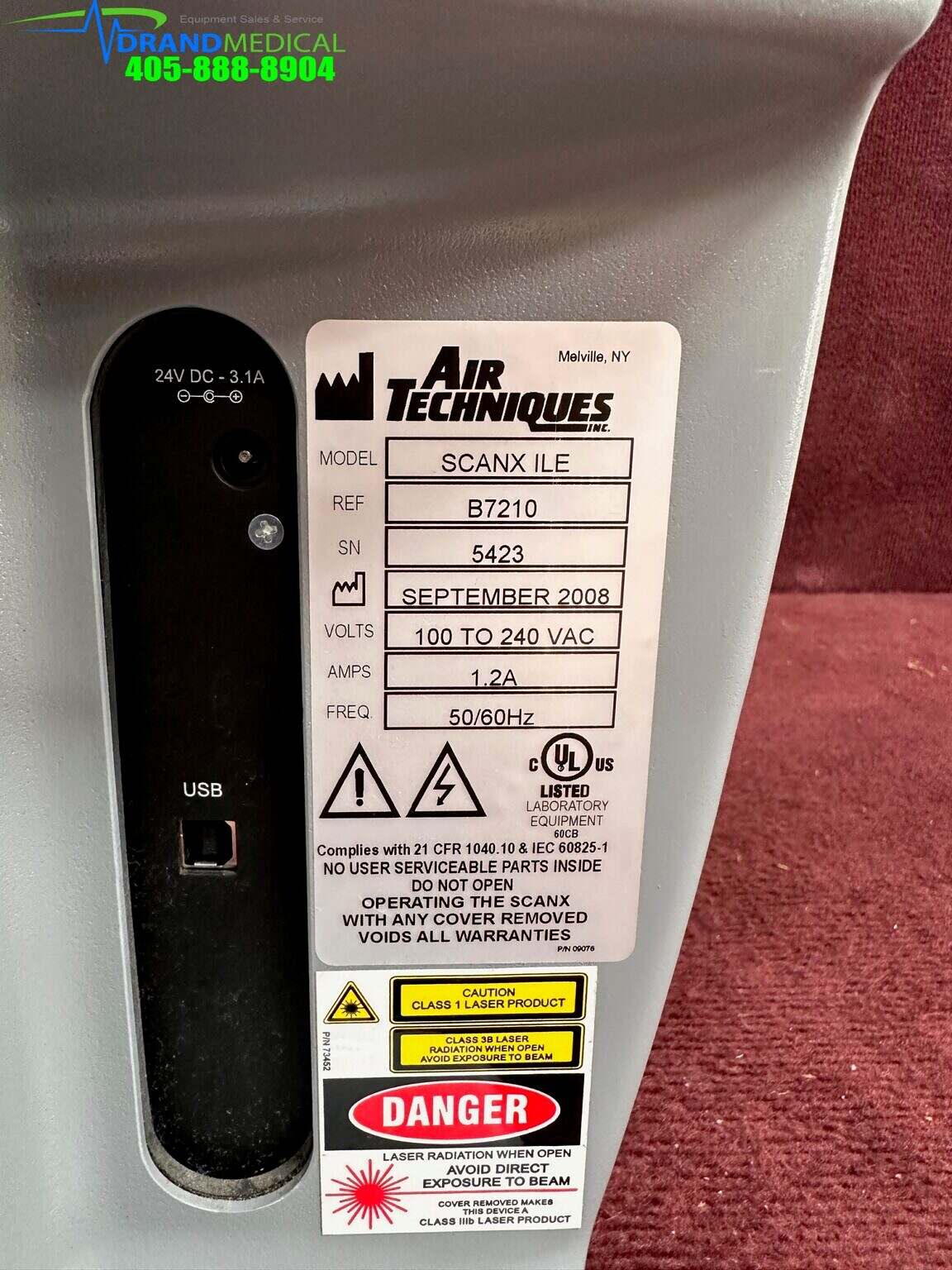 Air Techniques Scan-X ILE B7210 Digital Imaging Dental System - Medsold