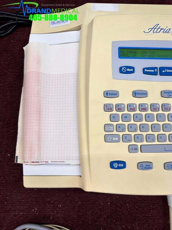 BURDICK ATRIA 3100 EKG ECG With Patient cable - Medsold