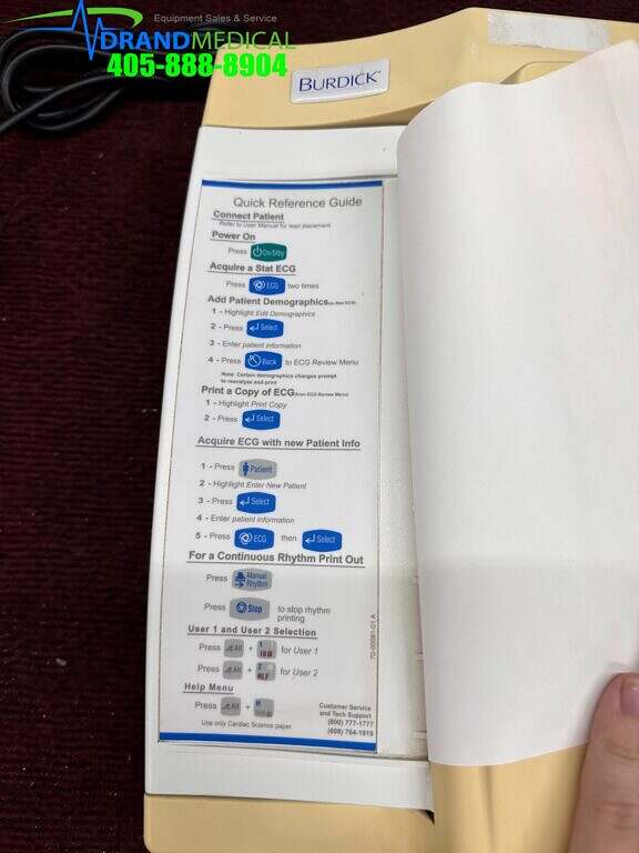 BURDICK ATRIA 3100 EKG ECG With Patient cable - Medsold