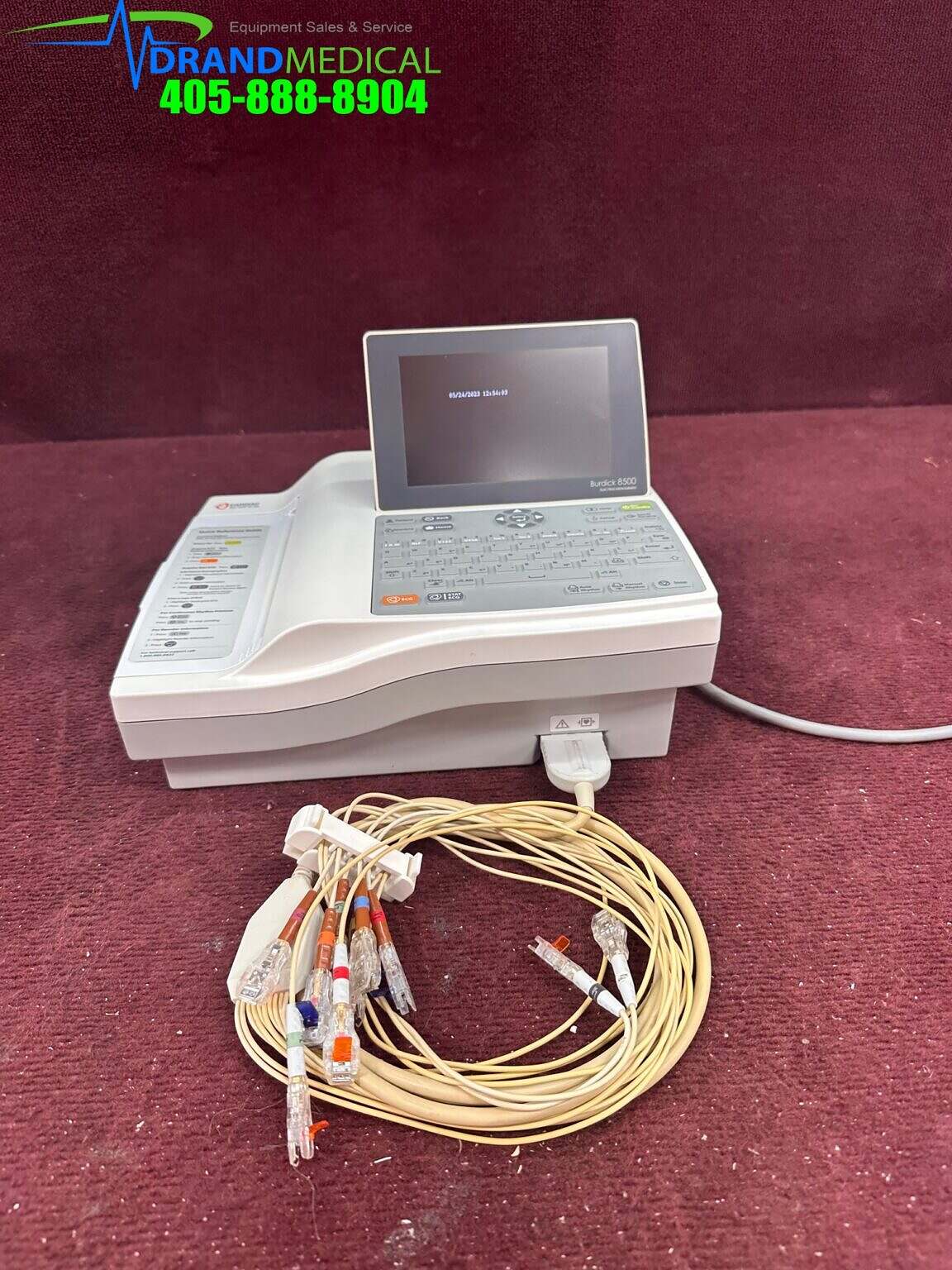 Cardiac Science Burdick 8500 Electrocardiograph ECG Machine With ...