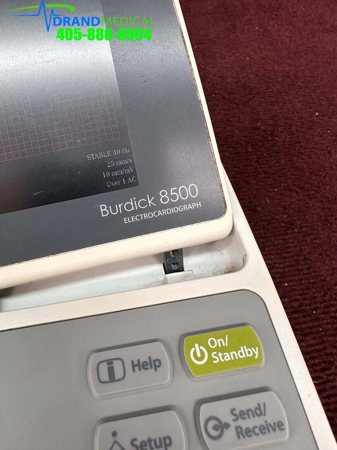 Cardiac Science Burdick 8500 Electrocardiograph ECG Machine With ...